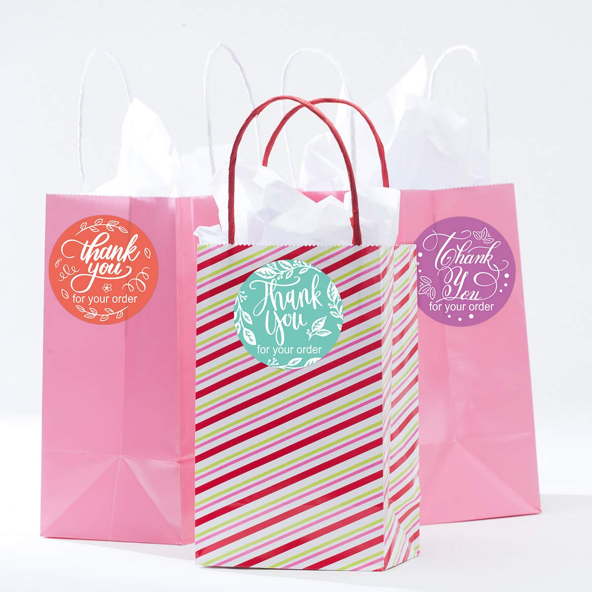 500PCS Thank You for Your Order Stickers Labels for Handmade Shopping Small Shop Business Stickers 2 Inch 7 Designs