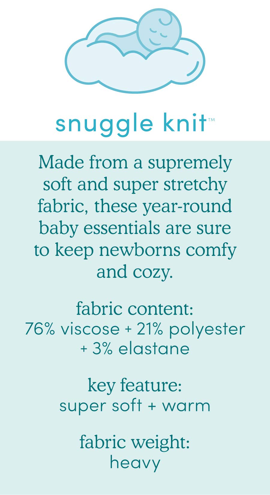 aden + anais Snuggle Knit Knotted Newborn Baby Gown & Hat Set-Heather Grey