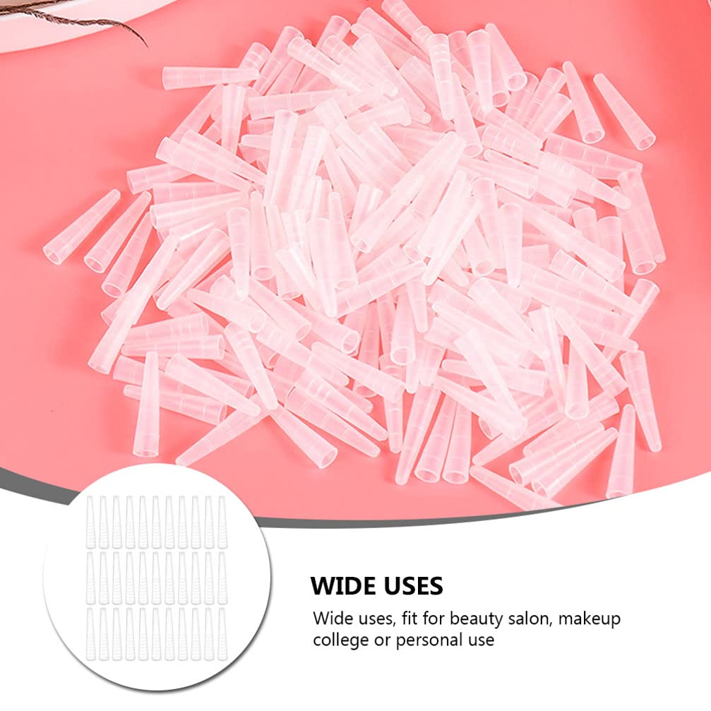 50pcs Tweezer Covers Transparent Tweezer Tip Covers Silicone Grafting Eyelashes Tips Covers Transparent Tweezer Point Protectors