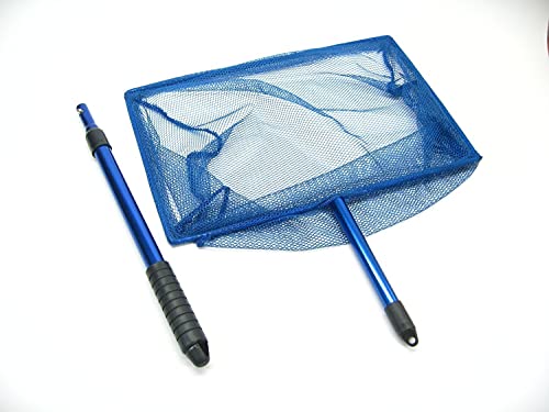 14"x 9" Koi Adjustable Fish NET Handle 30~54cm Aluminum Fishing Pond Aquarium
