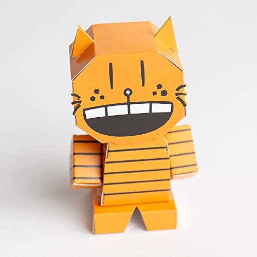 Cubles Pop It, Fold It, Build It, Play It - Create a Fun Durable Paperboard Action Figure - Dog Man Series Includes Dog Man, Petey, Philly - Puzzle + Origami = STEM Craft - from (3 Pack)