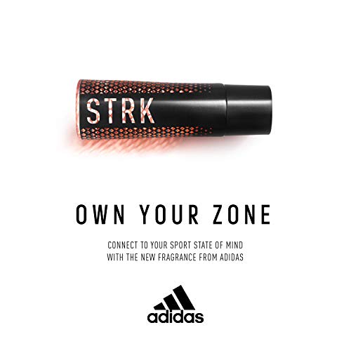 Adidas Sport, Strike, Eau de Toilette for Men - Strong, Aromatic Scent with Striking Amber Notes - Perfect for Day & Night - 3.3 Fl Oz