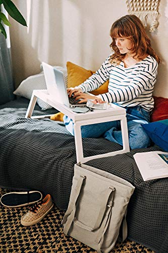 Aerglo IKEA Klipsk Multipurpose Foldable Bed Tray, 56 x 36 x 26 cm (White)
