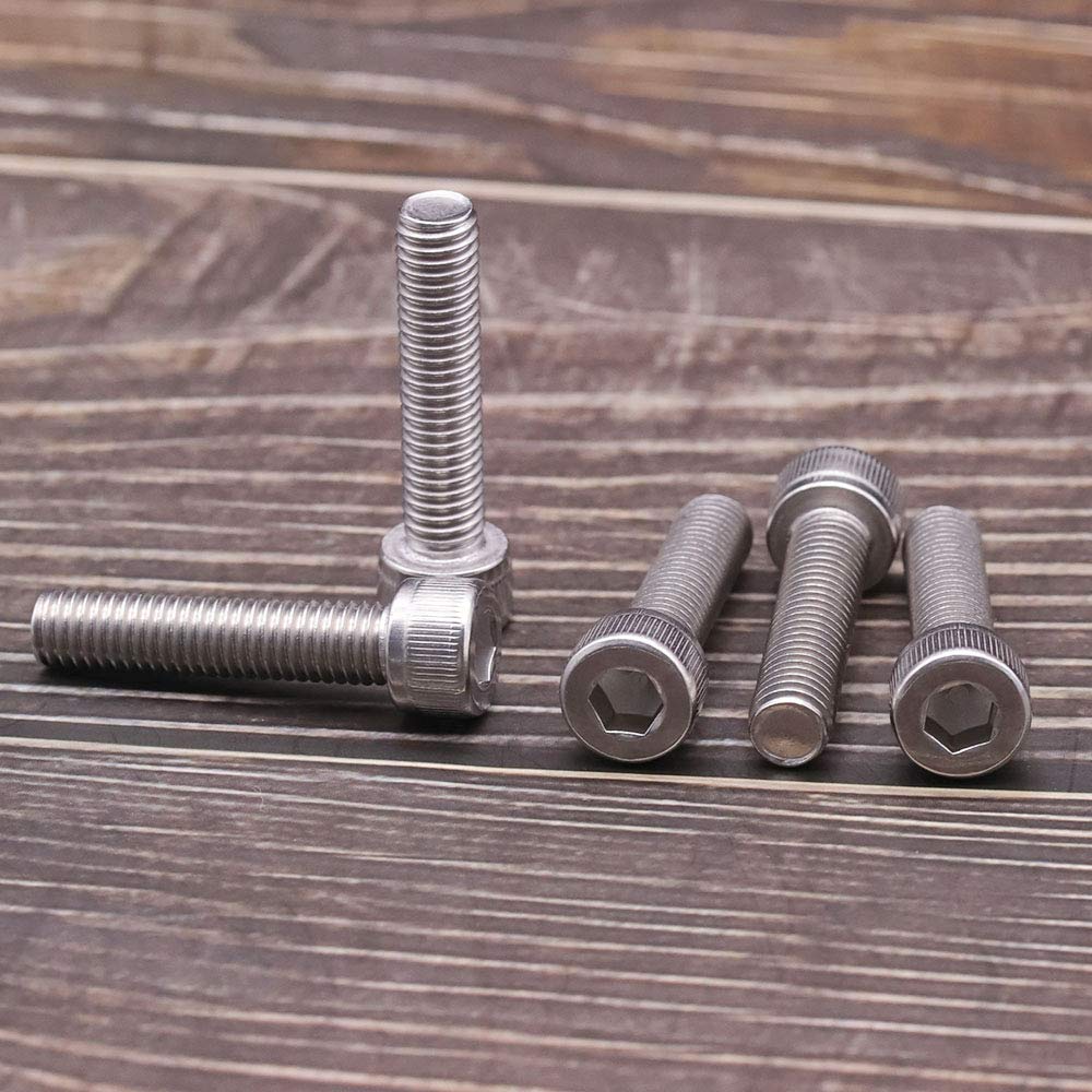 5/16-18 x 3/4" Socket Head Cap Screws, 304 Stainless Steel 18-8, Allen Hex Drive, Coarse Thread UNC, 12 PCS
