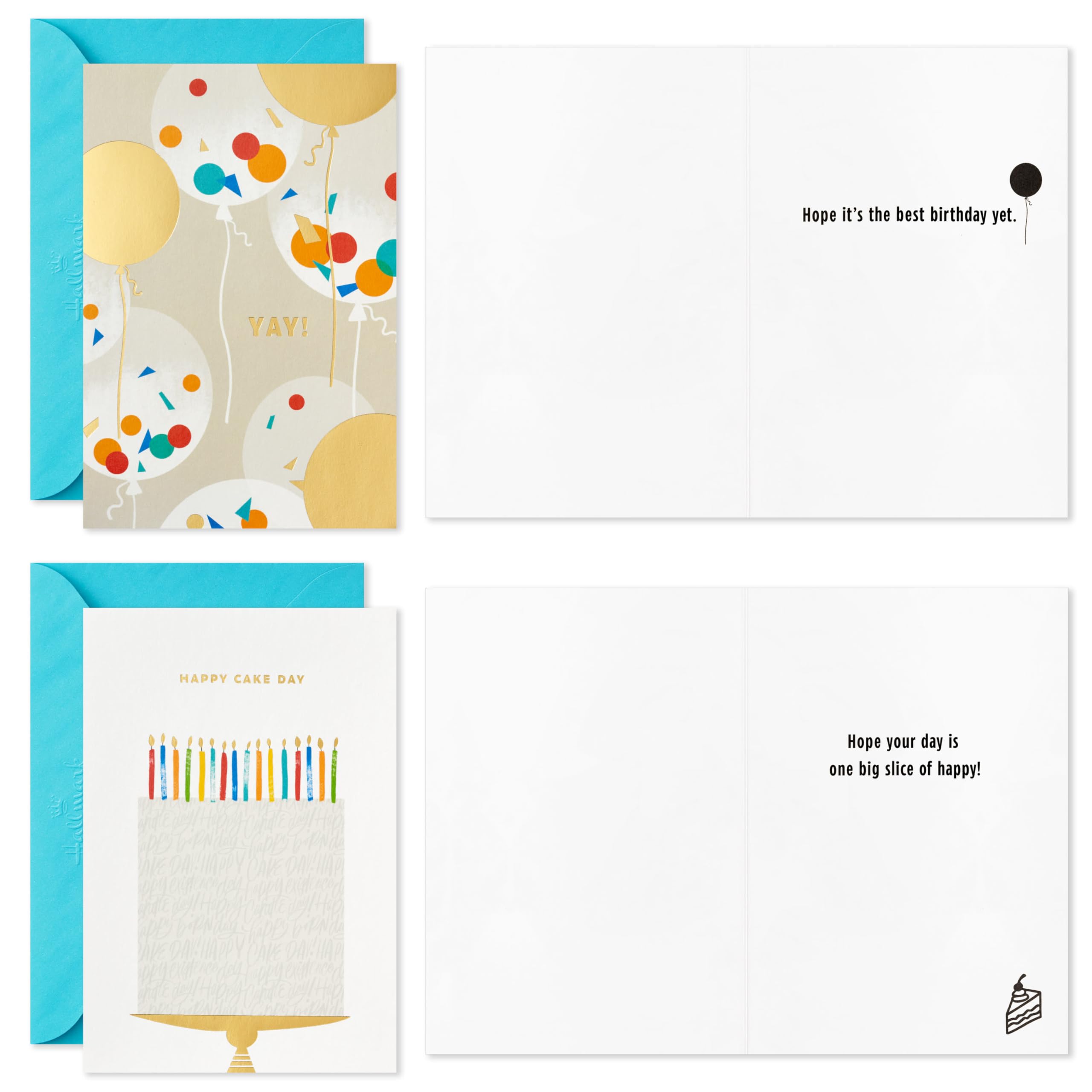 Hallmark Birthday Cards Assortment, 36 Cards with Envelopes (Party Time)