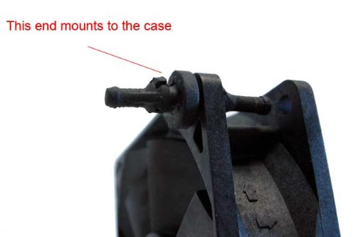 12 Pieces Black Rubber PC CPU/Case Fan Mounting Screws Rivets