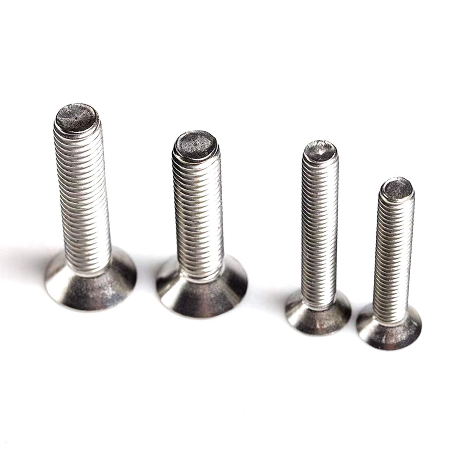 30 Pcs M4-0.7x50mm Flat Head Machine Screws, Phillips Cross Screw, Phillips Drive,304 Stainless Steel, Fasteners Bolts,Countersunk Machine Screws