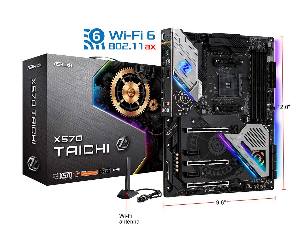 ASRock X570 Taichi AM4 AMD Premium X570 SATA 6Gb/s ATX AMD Motherboard