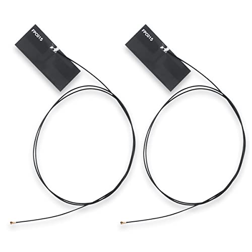 60cm/2ft 2pcs MHF4 IPEX WLAN Network Adapter PC Antenna for NGFF Intel 7260 8260 8265 9265 9260 9560 AX210 AX200NGW AX Killer M.2 IPEX4 Module Card