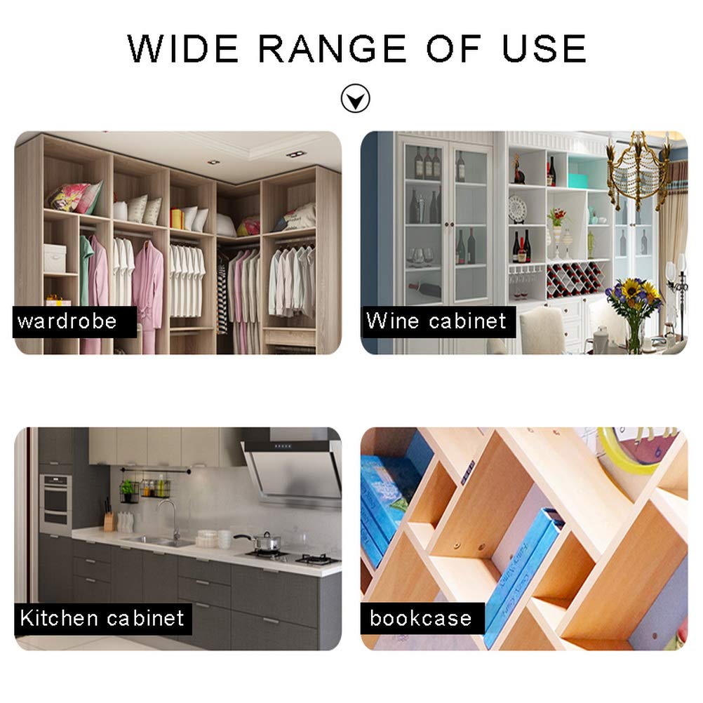 3 Sheets Screw Hole Stickers, 54 in 1 Self Adhesive Screw Covers Caps PVC Material Dustproof Sticker for Wooden Furniture Accessories (0.83inch/21mm, White)