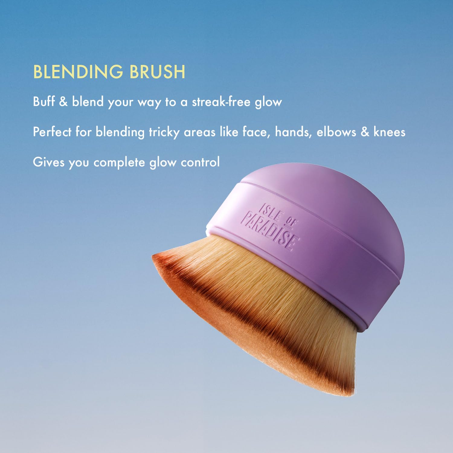Isle of Paradise Shape and Glow Self Tan Blending Brush - Palm Sized, Streak Free Applicator for Face and Body