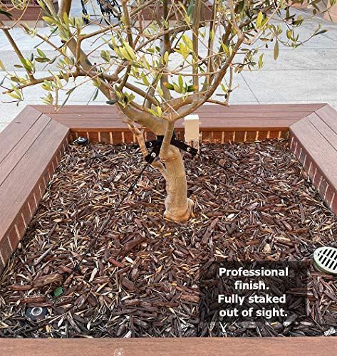 Complete Tree Stake Kit with Stakes, Supports, and Improved Rope - Ideal for Tree Staking, Straightening, and Support