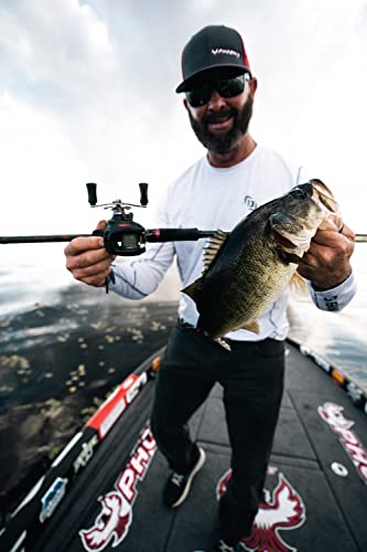 13 FISHING - Inception G2 Baitcast Reel - 7.3:1 Gear Ratio - Left Hand Retrieve (Fresh) - ING2-7.3-LH, Black