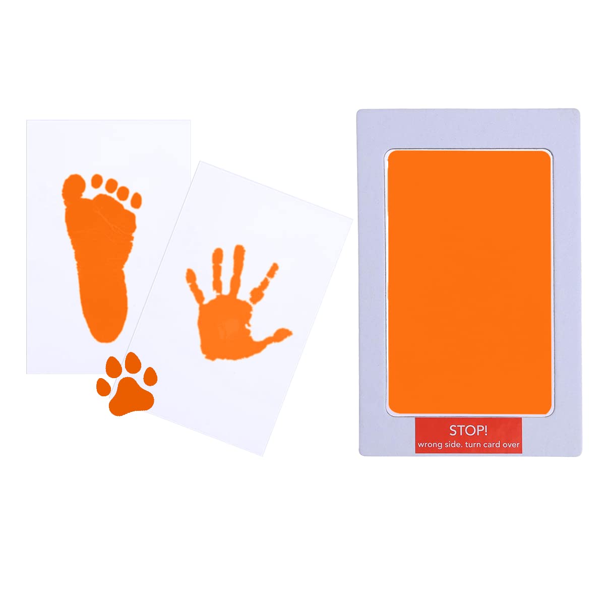 1pc Inkless Newborn Baby Footprint or Handprint,Pet Paw Prints Kit,Safe Clean Ink Pad,Long Lasting Keepsakes Baby Gifts