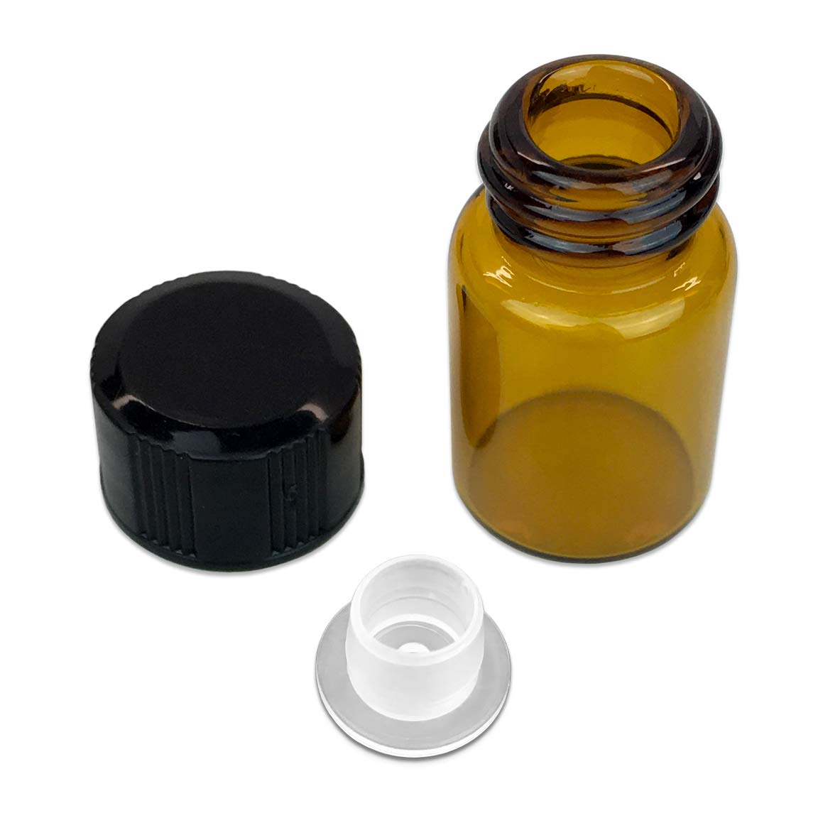 168 Packs Beauticom® 2ML Amber Glass Vial for Essential Oils, Aromatherapy, Fragrance, Serums, Spritzes, with Orifice Reducer and Dropper Top