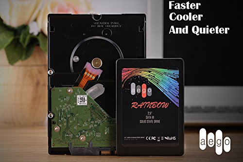 AEGO Internal SSD 240GB Hard Drive SATAIII Solid State Drive for PS4 Tablets PCs (240GB SSD)