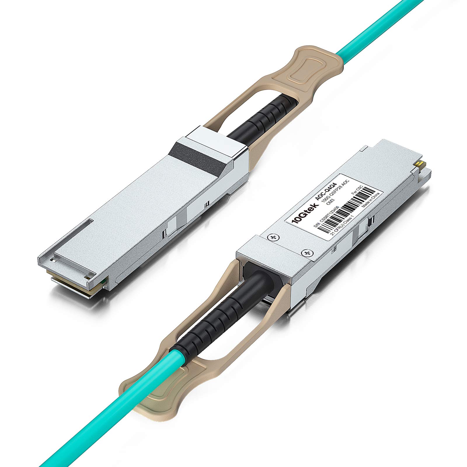 100G QSFP28 Active Optical Cable - 100GBASE QSFP28 to QSFP28(EDR) OM3 AOC Cable for Mellanox MFA1A00-C005, 5-Meter