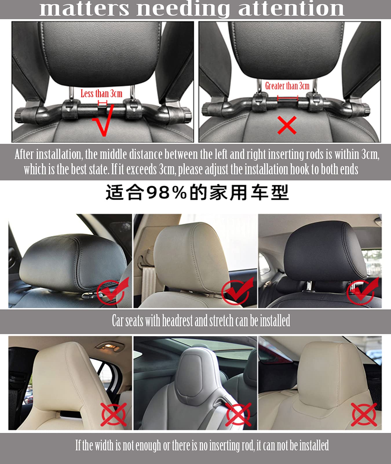 2022 Car Seat Headrest Pillow,car headrest Pillow,car seat Head Support Infant,Premium Seat Head Pillow,Grey Pillow,360 Degree Adjustable,for Children and Adults (-Grey)