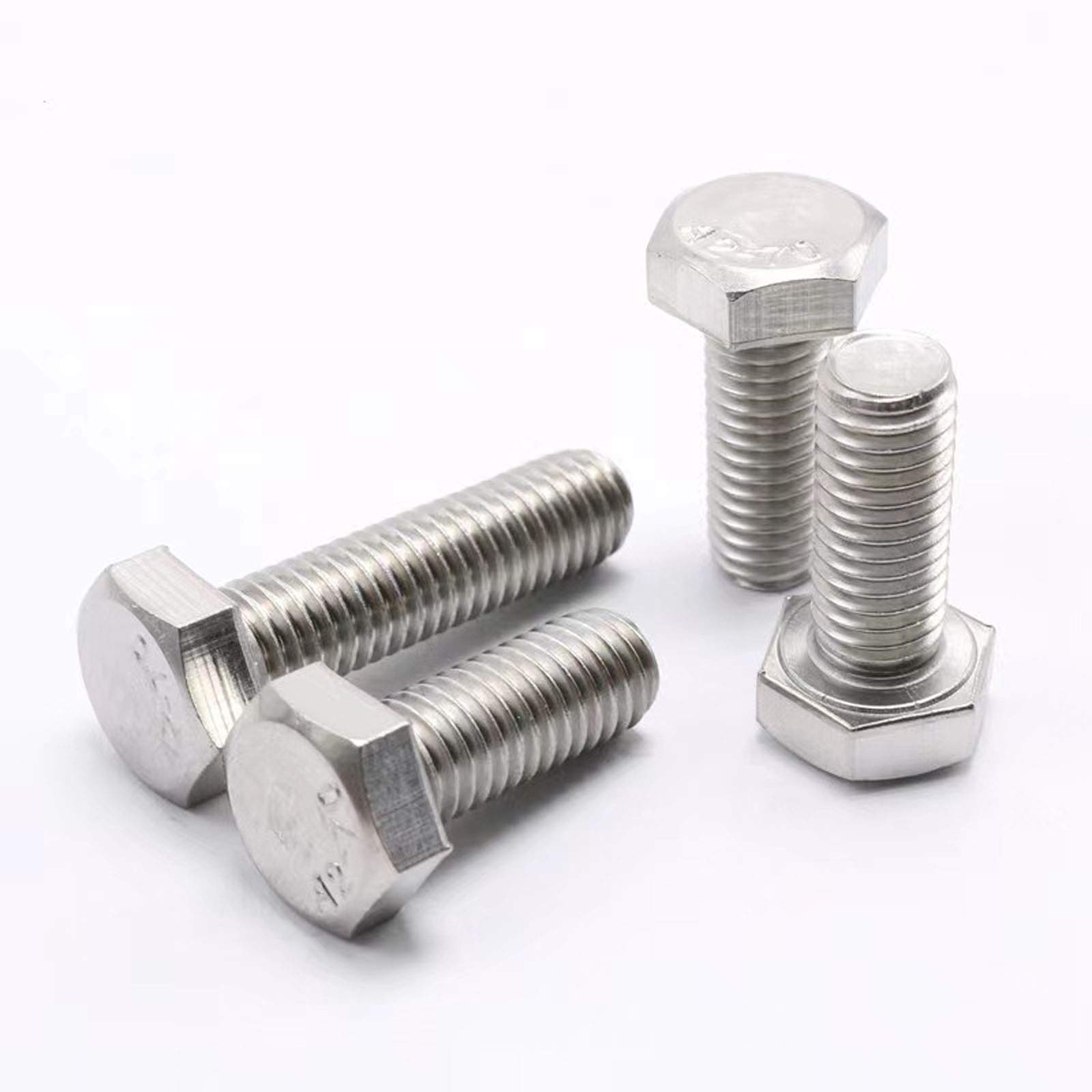 6 Pcs M10 Hex Bolt M10-1.5 x 50mm UNC Hex Head Screw Bolts A2-70(304) Stainless Steel Fully Threaded Hex Tap Bolts,Plain Finish,Fully Threaded (M10 x 50mm)