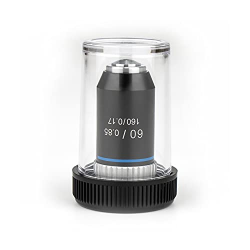 SWIFT 60X Achromatic Objective Lens, Research-Grade Objective Lens for Compound Biological Microscopes.