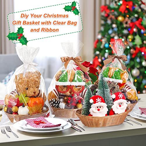 24 Pack Plastic Oval Basket Small Fruit Bread Basket Food Storage Basket Bin for Gifts Empty Home Kitchen Restaurant Food Serving Storage Display Decor