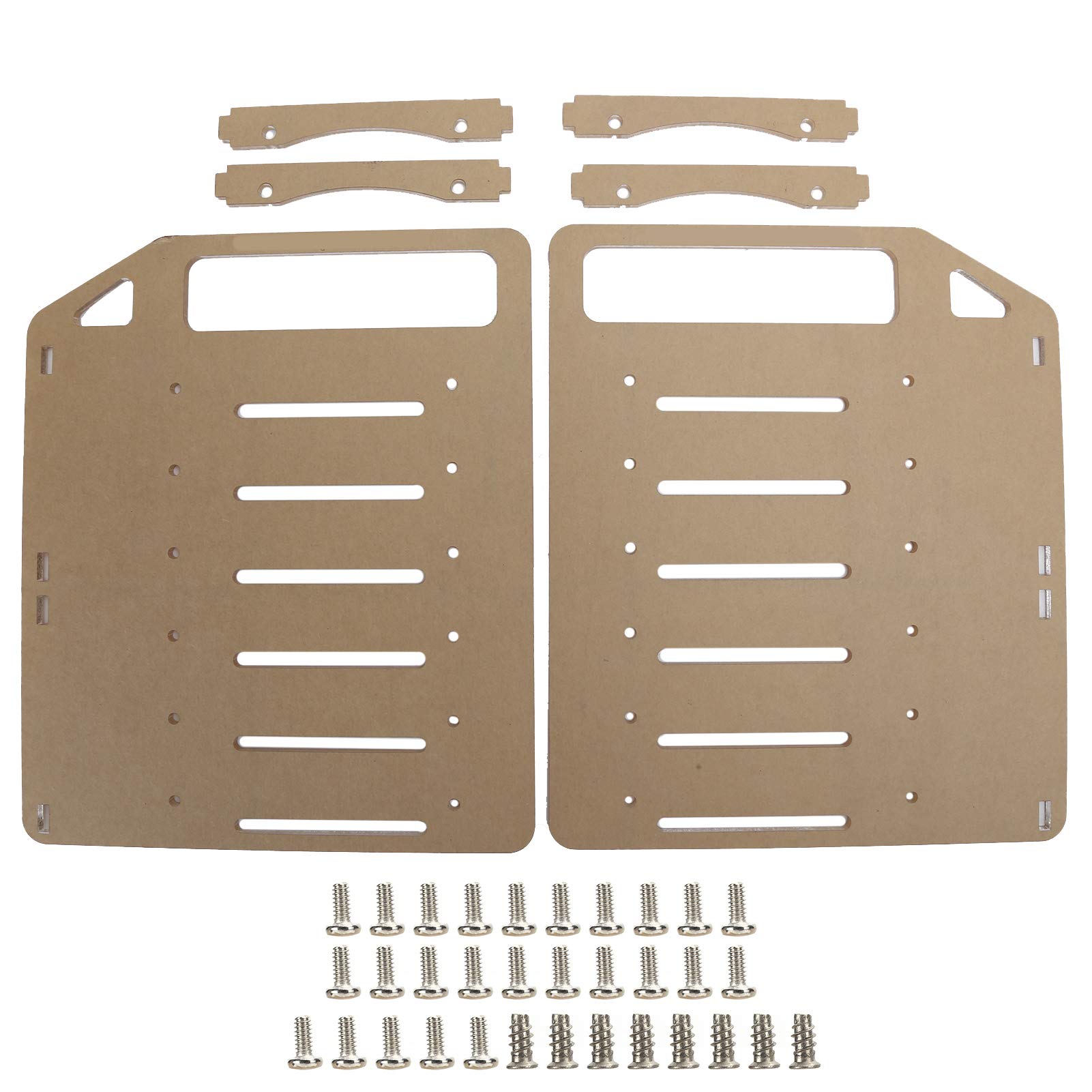 3.5in Hard Drive Bracket, Acrylic Hard Drive Bracket, DIY 3.5in Hard Disk Shelf HDD Transparent Cage, Support Fix Six 3.5 inch Hard Drives and Two 8cm Fans
