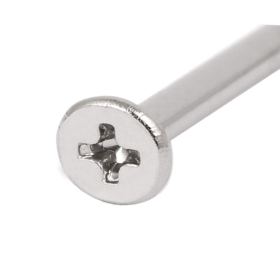 New Lon0167 M4 x Featured 40mm Flat Head reliable efficacy Phillips Computer PC Case Fan Screw Silver Tone 100pcs(id:15b a1 5a 6ca)