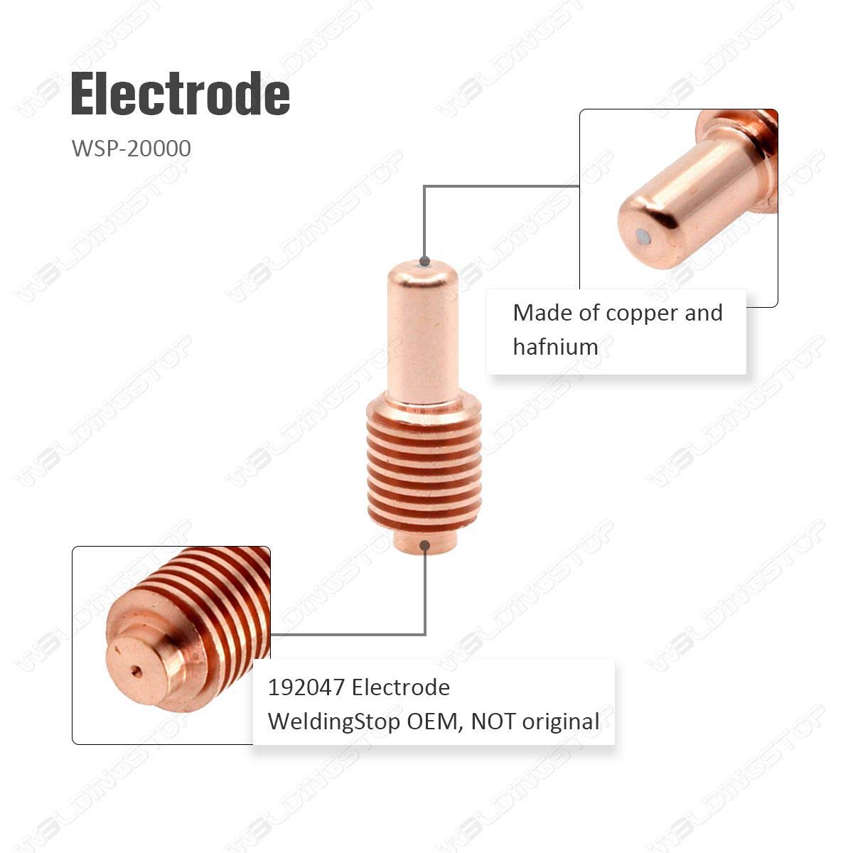 192047 Electrode for Miller ICE-40C / 40T / 50C / 55C Torch