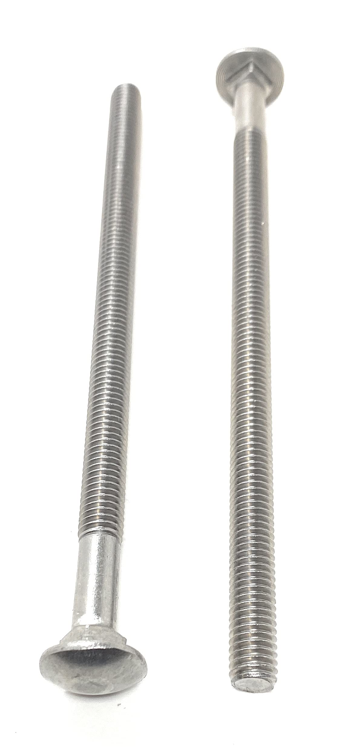 3/8-16 x 7 Carriage Bolts Stainless Steel 18-8 (2 Pieces)
