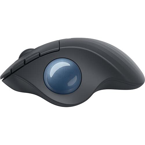 Vexko Bundle Logitech Ergo M575 Wireless Trackball Mouse (Graphite) Bluetooth, USB Mouse Travel Case Compatible with Logitech Ergo M575 (Black)