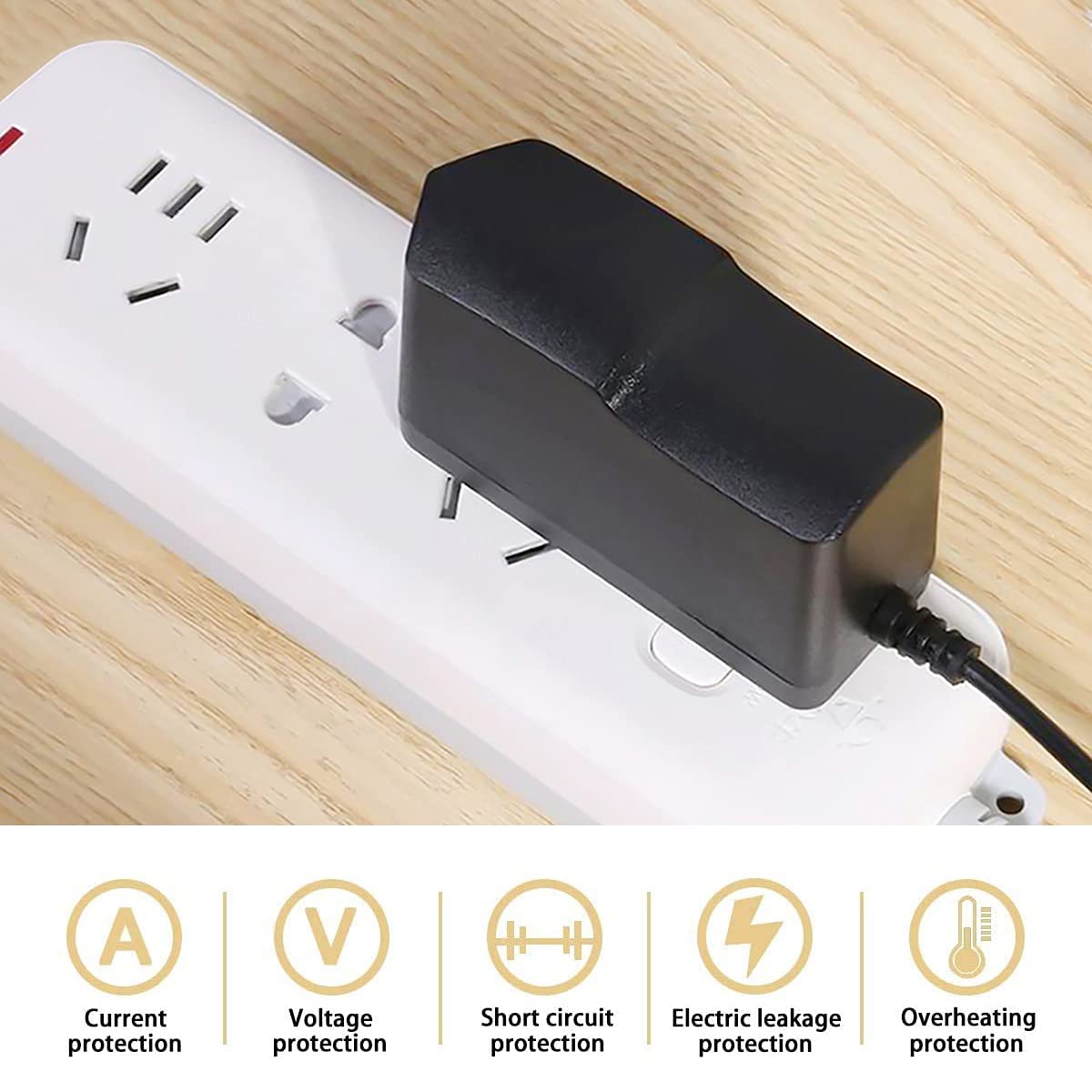 8.5V AC/DC Power Supply Adapter Charger Compatible with for Pure-Wave by PADO CM-05 Series Cordless Percussion Dual Motor Therapy Massager