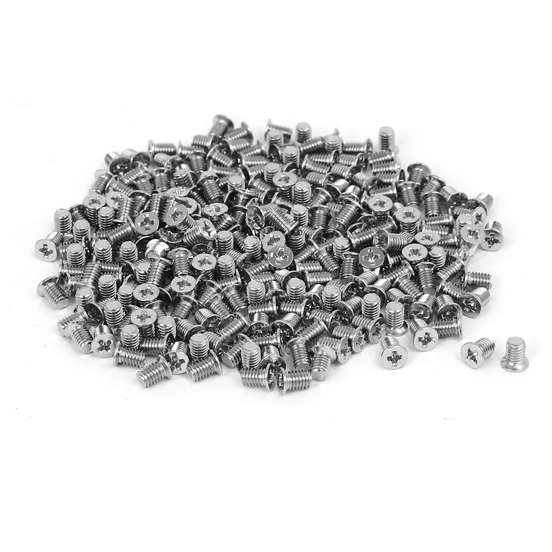 Aexit Computer PC Screws & Bolts Case 2.5" HDD Flat Phillips Head Hard Drive Screw Machine Screws M3x4.8mm 300pcs