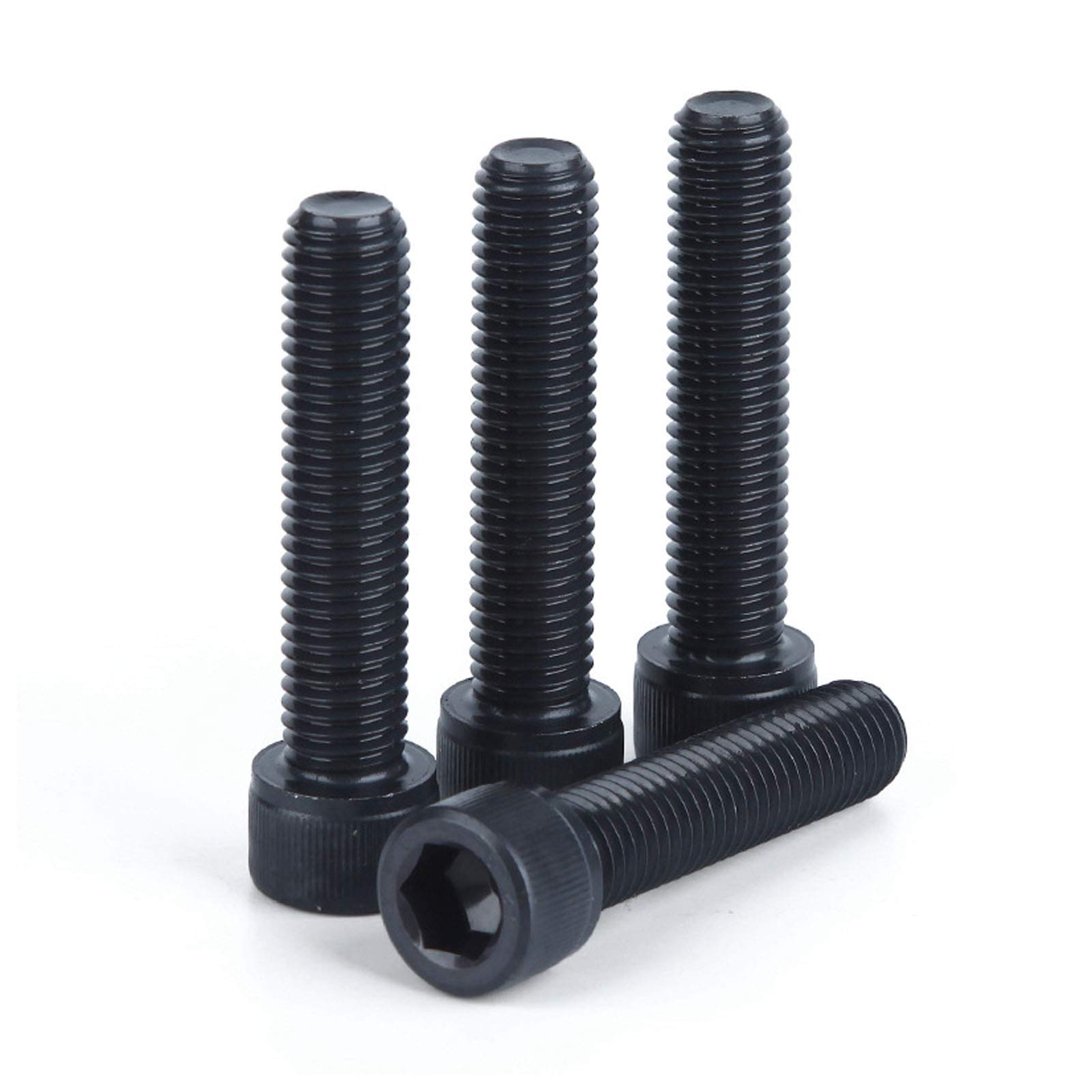30 Pcs M3-0.5 x 5mm Hex Socket Head Cap Screws, 12.9 Grade Alloy Steel, Allen Socket Drive, Black Oxide Finish, Machine Thread，Full Thread （30 Pcs M3-0.5 x 5mm）