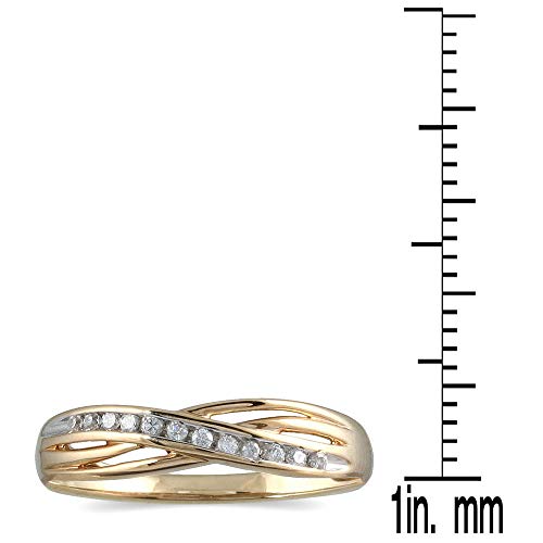 1/10 Carat TW Diamond Ring 10K Yellow Gold