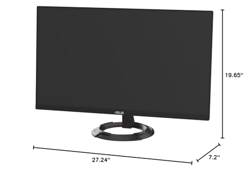 ASUS TUF Gaming 27” 1080P Monitor (VG279Q1R) - Full HD, IPS, 144Hz, 1ms, Extreme Low Motion Blur, Speaker, FreeSync Premium, Shadow Boost, VESA Mountable, DisplayPort, HDMI, Tilt Adjustable,Black
