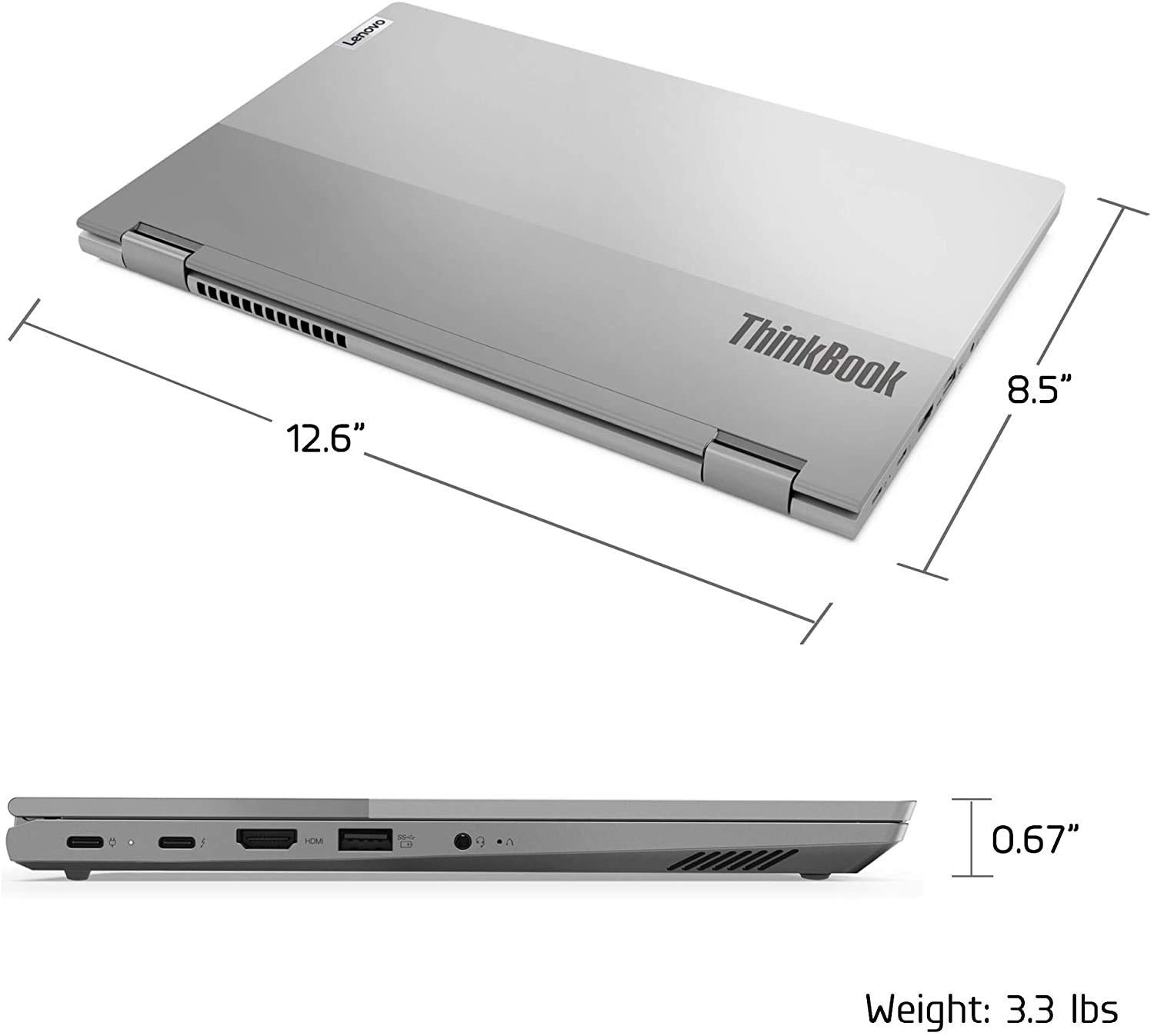 2021 Newest Lenovo ThinkBook 14s Yoga 2 in 1 Laptop, 14.0" FHD IPS Touchscreen, i5-1135G7, 8GB RAM, 256GB PCIe SSD, Fingerprint Reader, Backlit Keyboard, WiFi 6, Windows 10 Professional, Pen Included