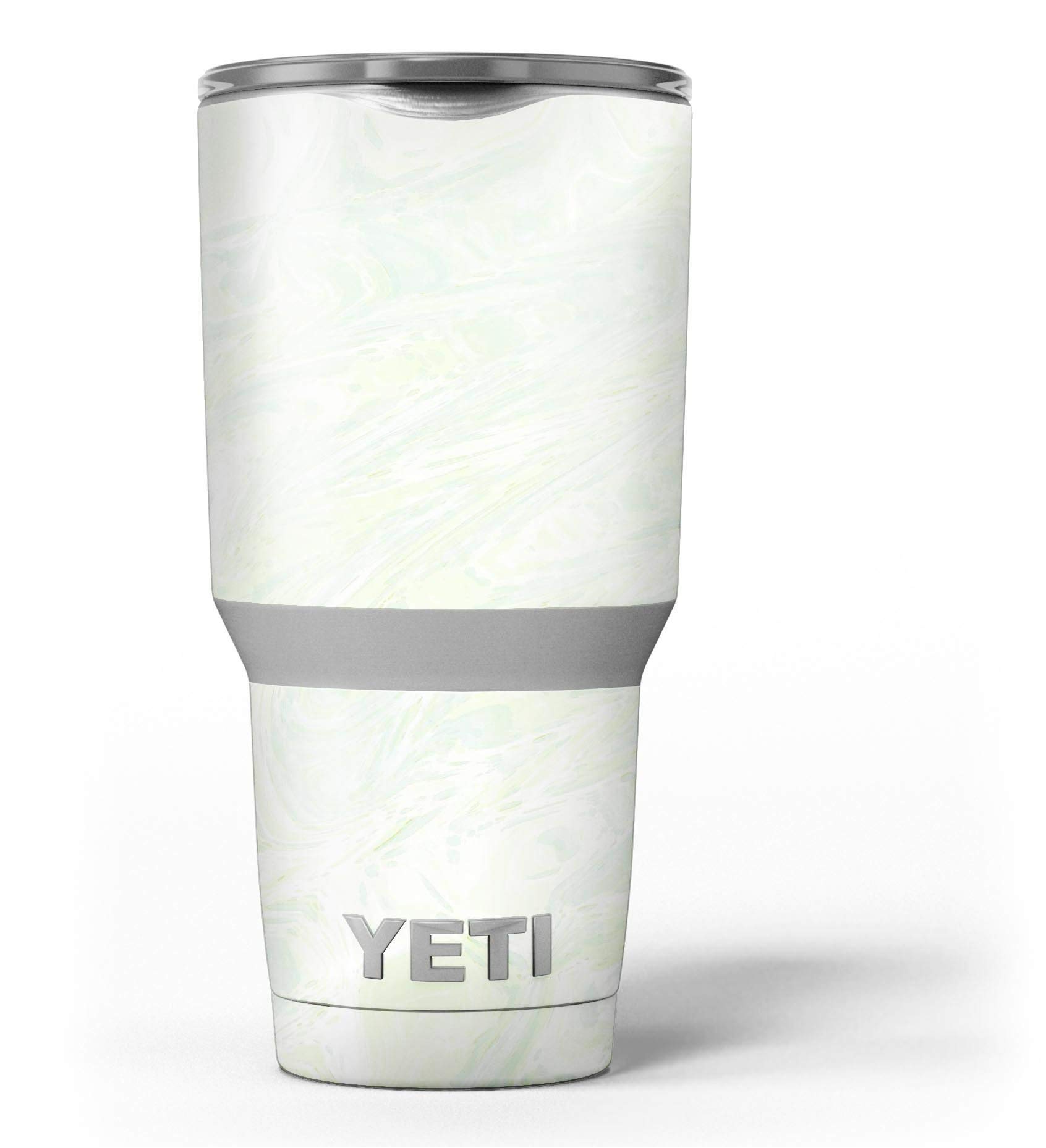 Design Skinz Green Slate Marble Surface V44 - Skin Decal Vinyl Wrap Kit Compatible with The Yeti Rambler Cooler Tumbler Cups