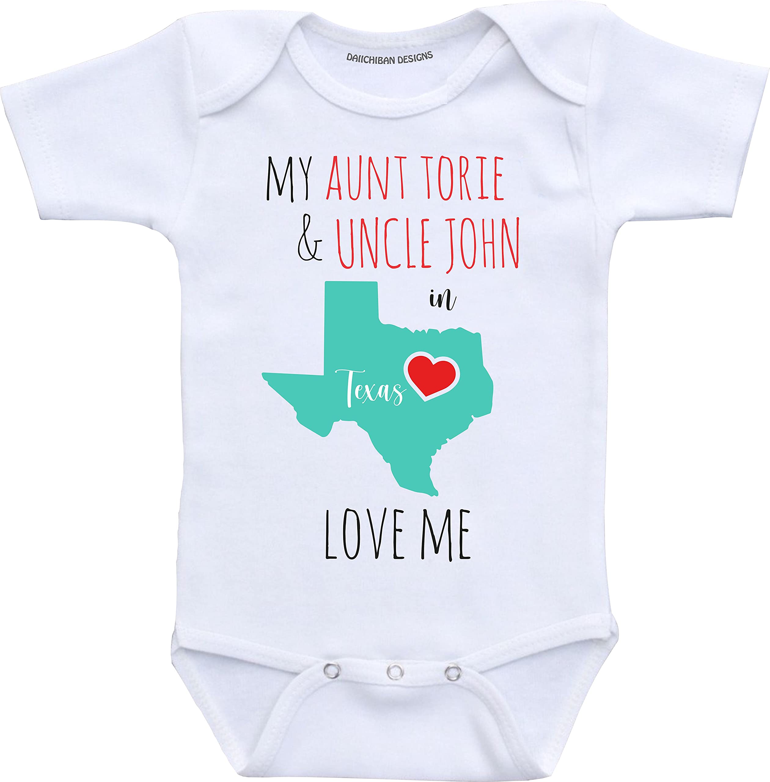 Daiichiban Designs My Aunt and Uncle love me baby clothes (3 months)