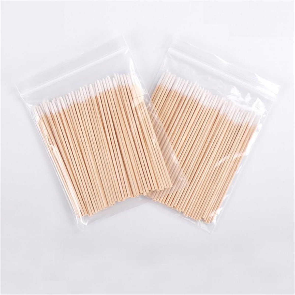 100Pcs Pointed Cotton Swabs Wooden Handle Makeup Health Medical Ear Jewelry Clean Sticks Buds Tips