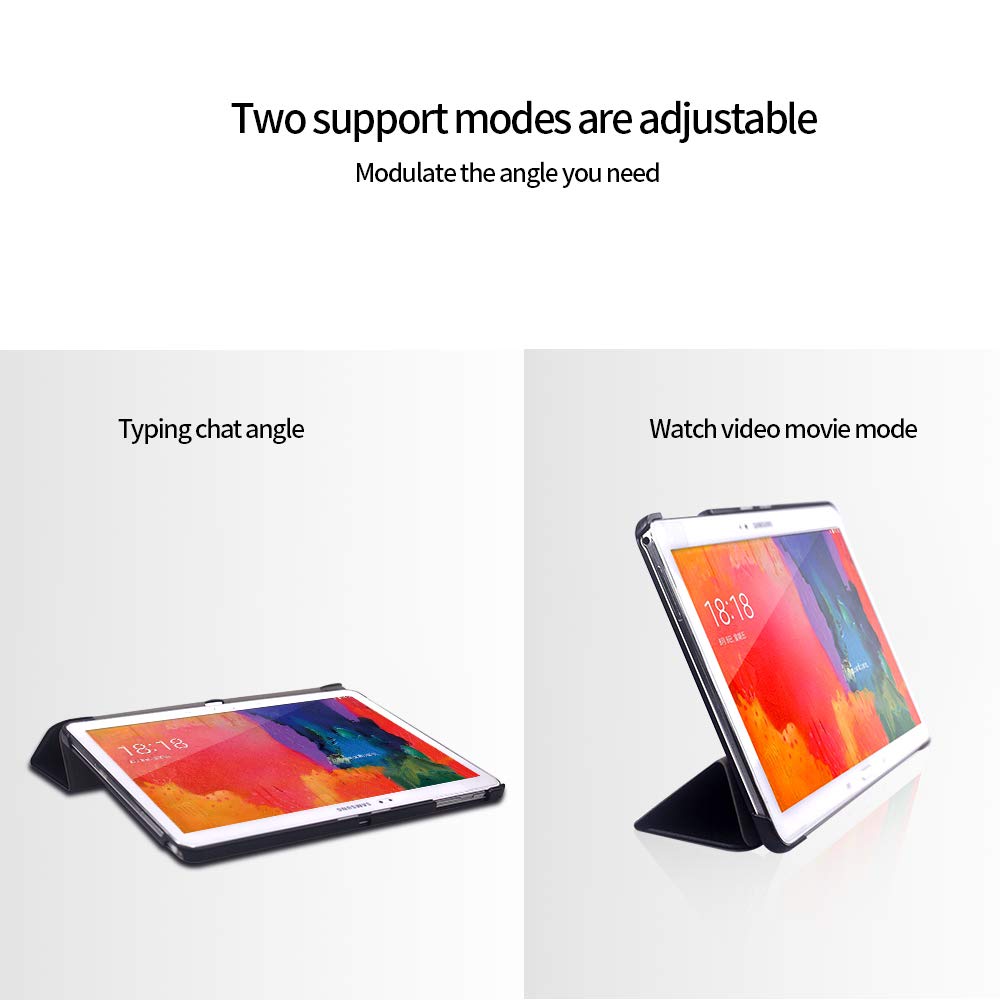 AFesar Galaxy Note 10.1 2014 Edition Tablet Case, Lightweight Smart Trifold Stand Case Cover for Samsung Note 10.1 Model SM-P600 P601 P605 with Magnetic Pocket