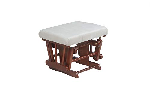 AFG Furniture Alice Glider Chair & Ottoman with Pillow, Espresso (Model: AlicePillow)