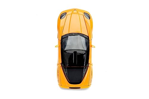2006 Chevy Corvette Z06, Yellow - Jada Toys 34204/4-1/24 Scale Diecast Model Car