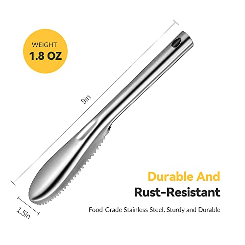 ADORAMBLING Fish Scaler Stainless Steel Fish Scaler Remover with 58 Sawtooth Easily Remove Fish Scales Fish Descalers Fish Scraper for Chef and Home Cooks