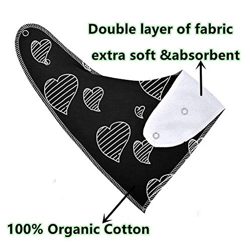 7 Pack Absorbent Soft Baby Bibs for Drooling Teething