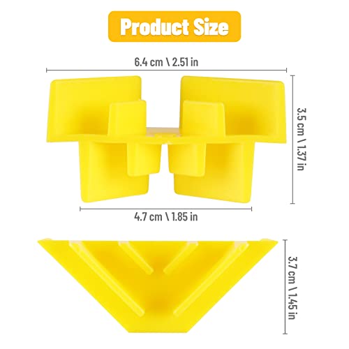 12 Pcs Tray Stackers for Freeze Dryer Trays Accessories, Tray Stackers Compatible for Harvest Right Trays Reducing Space (Yellow)