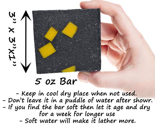 360Feel Old fashioned Pine Tar Soap exfoliant Handmade Man Soap - Made with real Tar and honey, Masculine fragrance