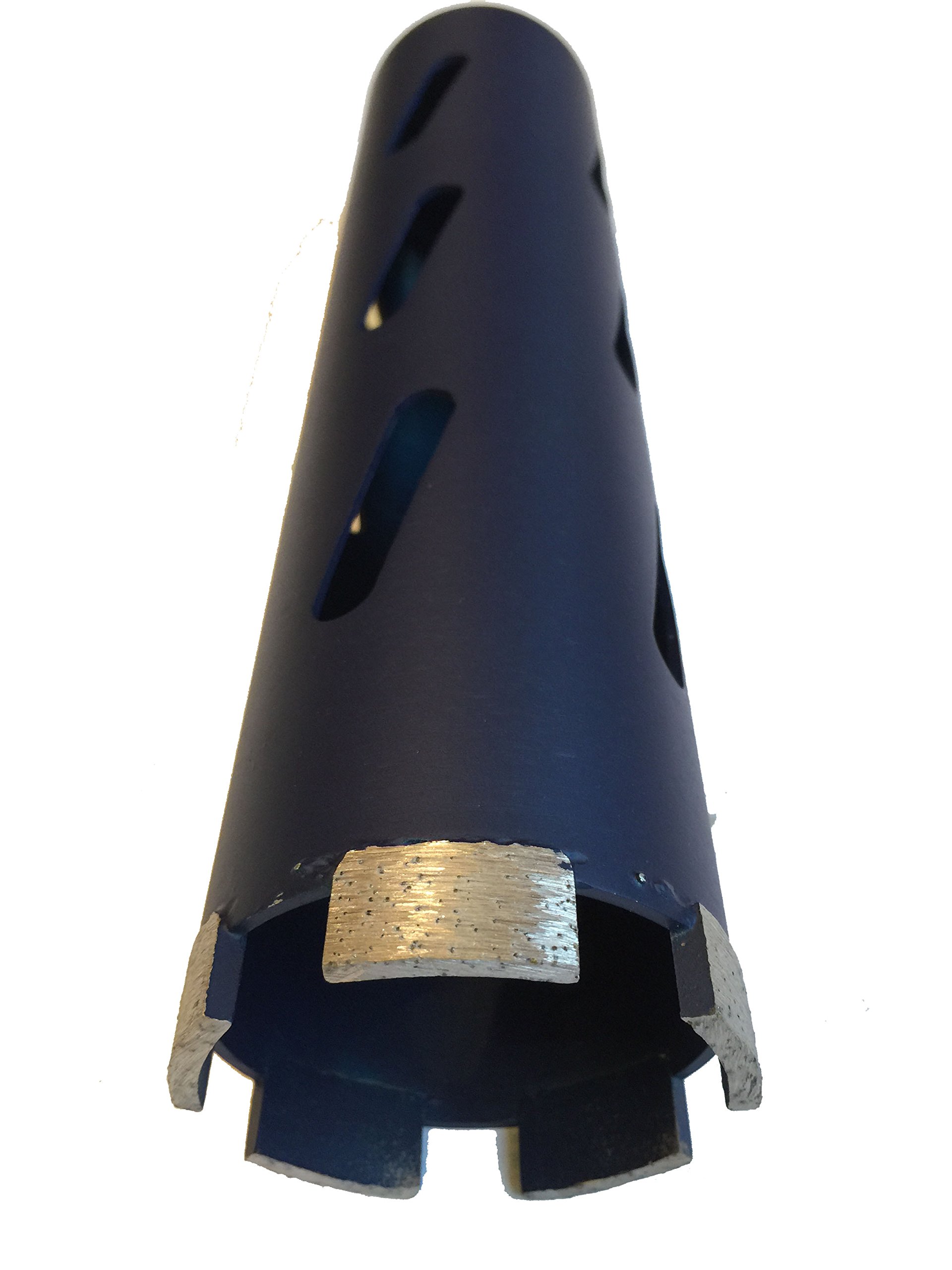 2-1/2-Inch Laser Welded Dry Diamond Core Drill Bits for Cutting Concrete and Asphalt, 2-1/2" Diameter x 11" Length
