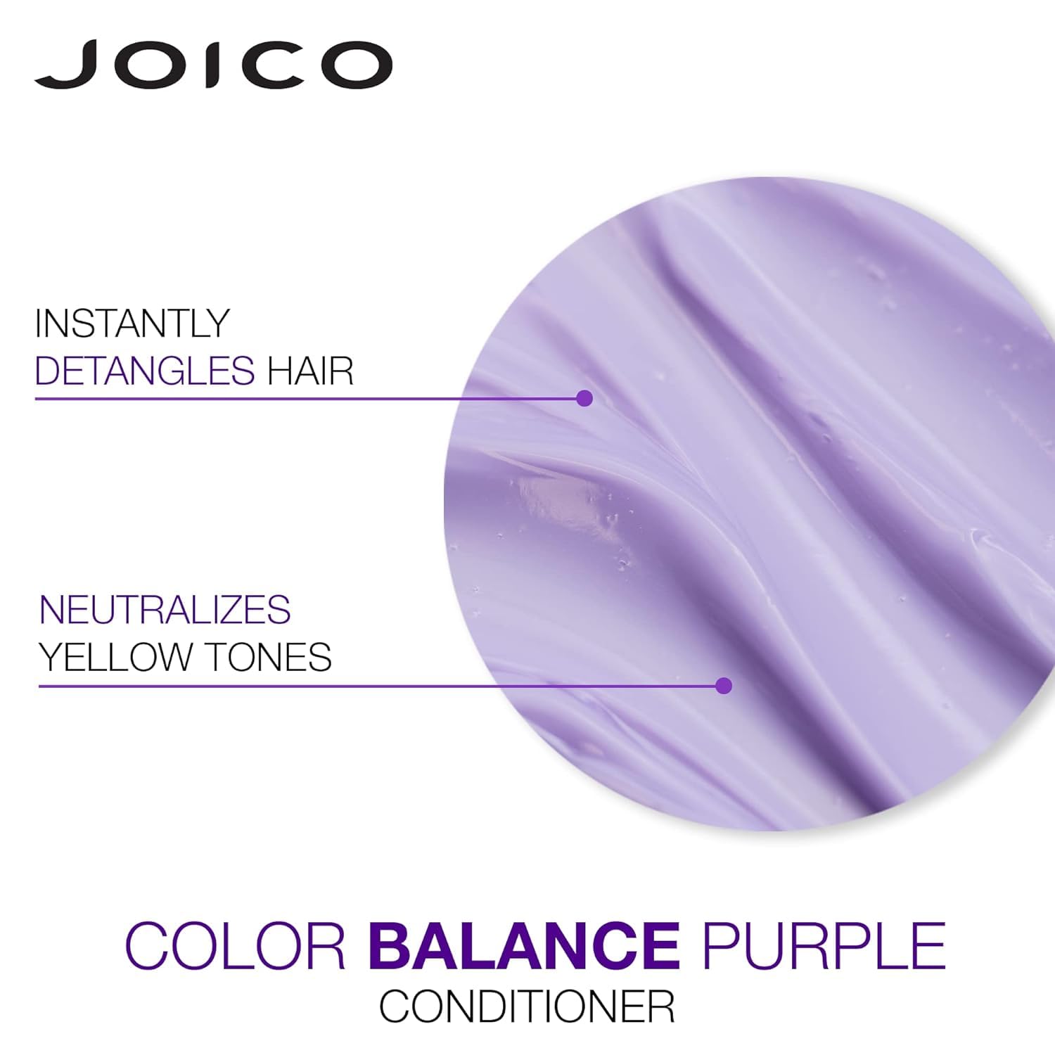 Joico Color Balance Purple Shampoo & Conditioner Mini Set, For Cool Blonde or Gray Hair