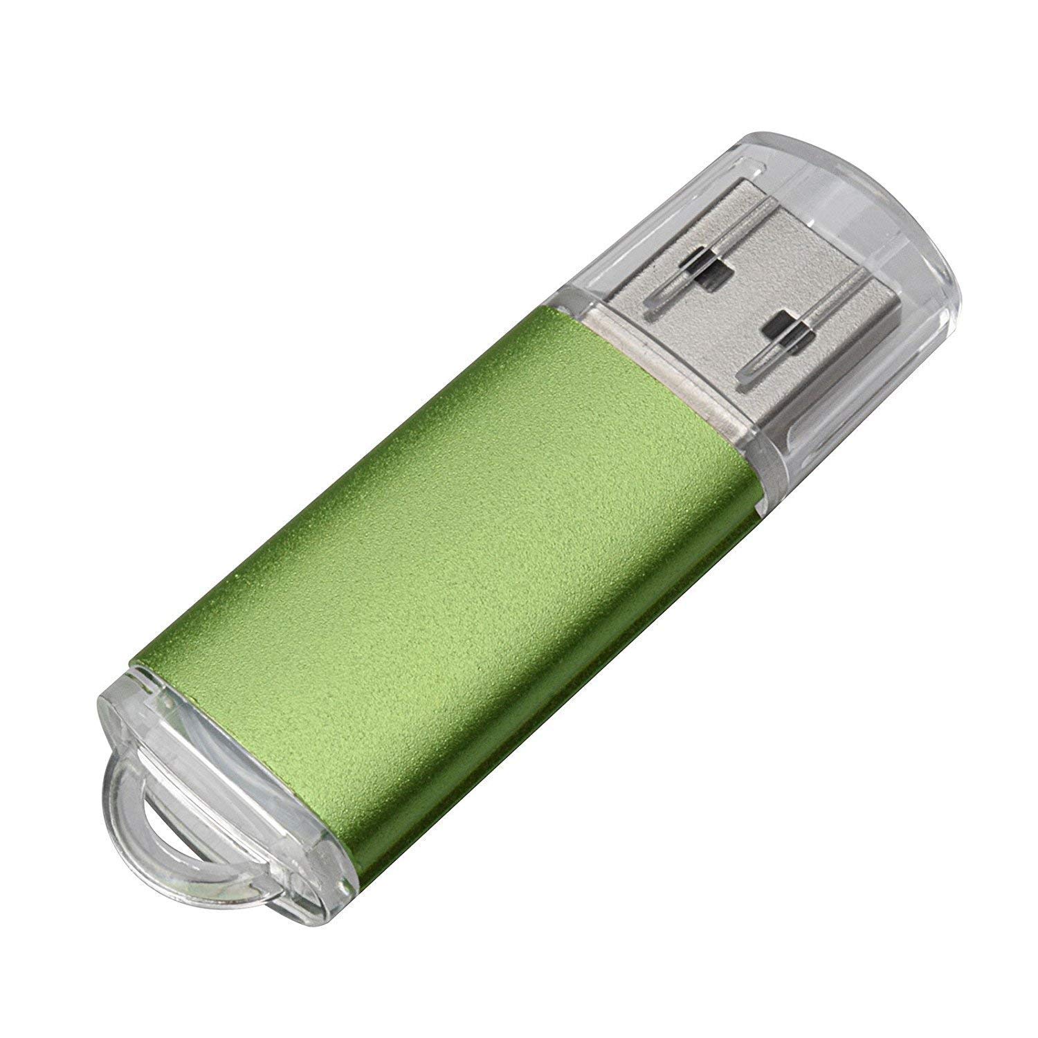 10PCS 2.0/3.0 USB Flash Drive Pen Drive Memory Stick Thumb Stick Pen Black (2.0/2GB, Green)