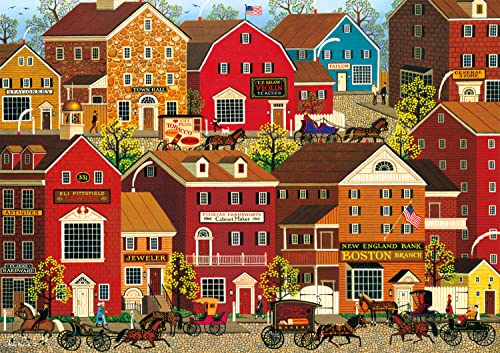 Buffalo Games - Charles Wysocki - Lilac Point Glen - 300 Large Piece Jigsaw Puzzle, Red
